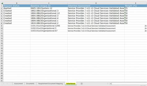 how to request inheritance using the offline assessment template