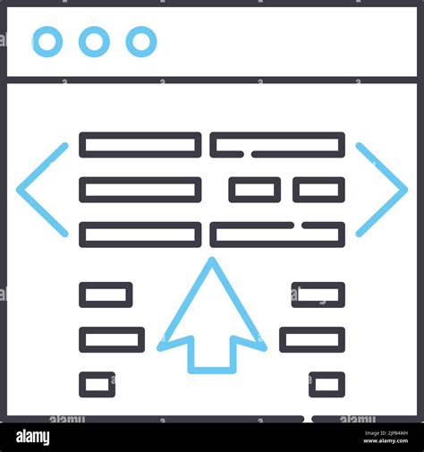 Script Line Icon Outline Symbol Vector Illustration Concept Sign