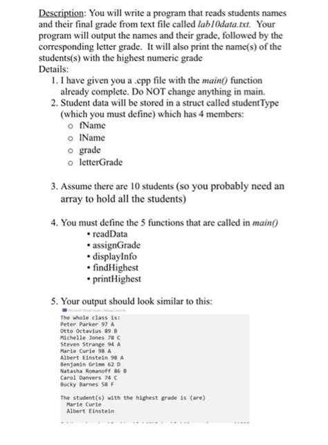 solved description you will write a program that reads