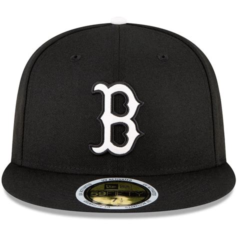 Mens Boston Red Sox New Era Black Color Fade 59fifty Fitted Hat