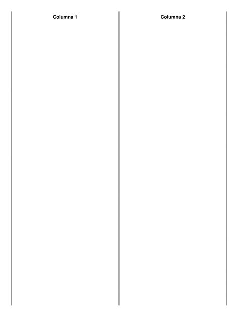 ⭐ hojas tabulares de 2 columnas para imprimir 【 descargar gratis 】 🖨