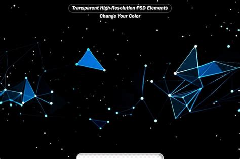 premium psd abstract connection of dots and lines distribution of
