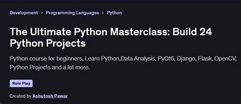 The Ultimate Python Masterclass Build 24 Python Projects ~ Computer