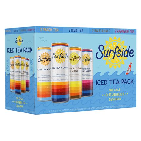 Surfside Iced Tea 8pk 12oz 45 Abv Surfside Bevmo