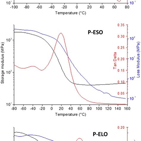 Storage Modulus E Loss Modulus E” And Tan δ Dependence On