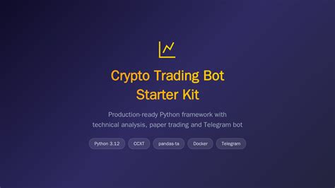 Crypto Trading Bot Starter Kit