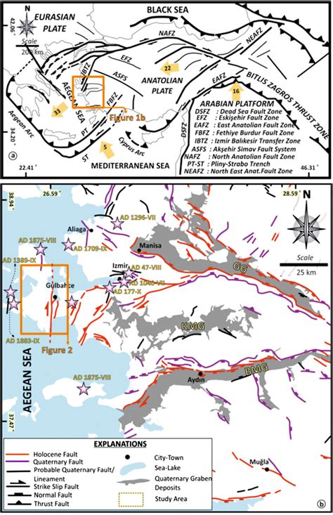 A Tectonic Framework Map Of Anatolia Modified From Gürer Et Al 2003