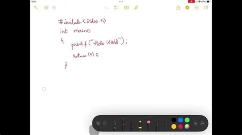 C Programming Printing Hello World Youtube
