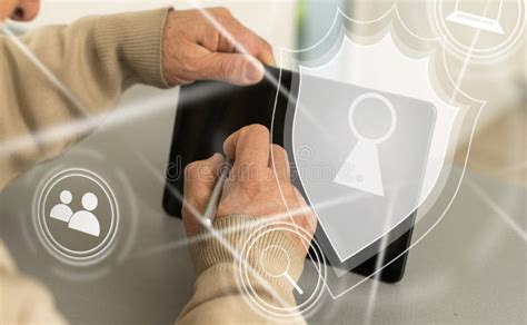 Cybersecurity And Privacy Concepts To Protect Data Lock Icon And Internet Network Security