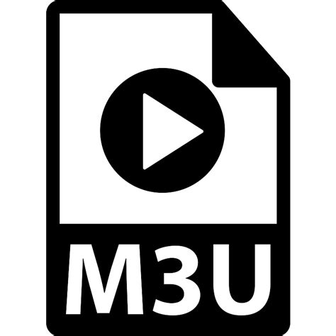 m3u file format vector svg icon svg repo