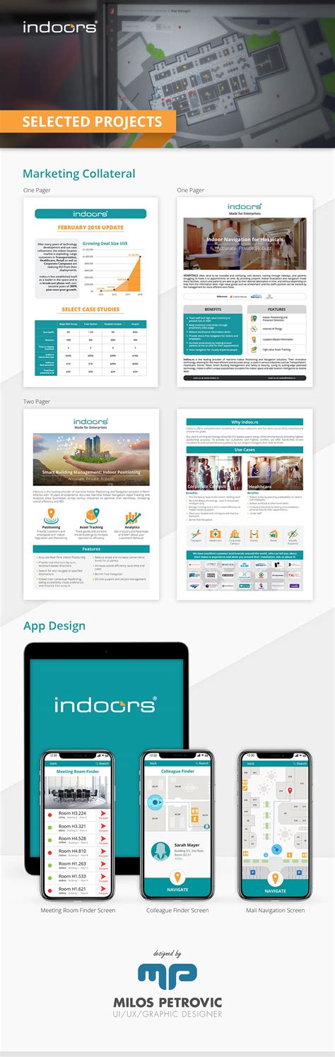 Indoor Navigation App Marketing Collateral On Behance