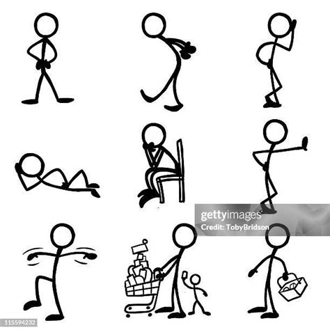 Stick Figure Poses Photos And Premium High Res Pictures Getty Images