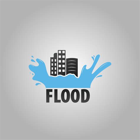 Flood Icon Logo Vector 23424085 Vector Art At Vecteezy