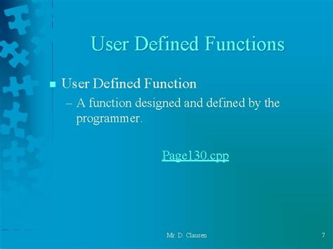 Chapter 4 Subprograms Functions For Problem Solving Mr