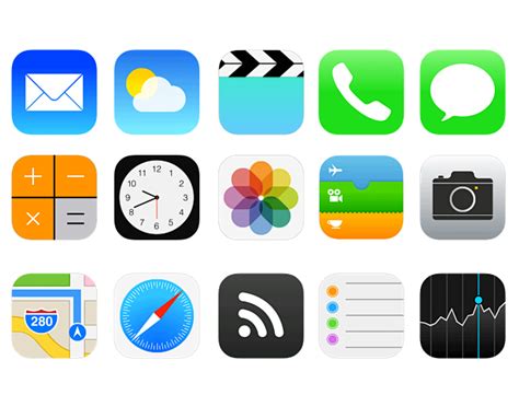 苹果手机图标信息图标