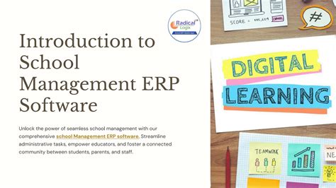 radical logix school management erp software ppt