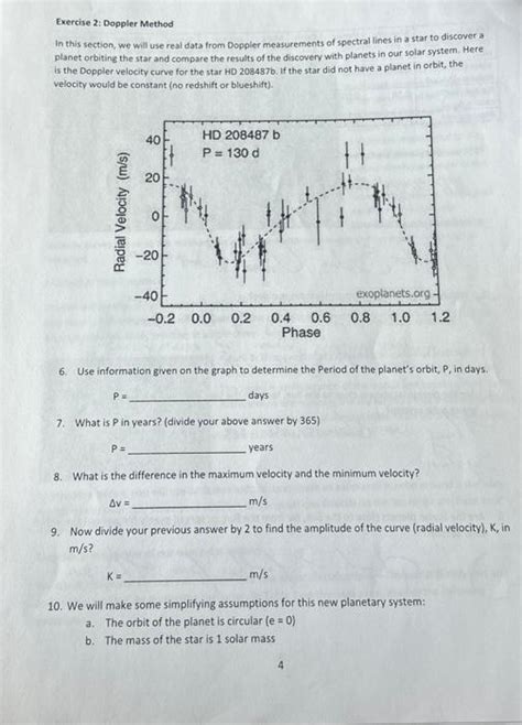 Solved Exercise 2 Doppler Method In This Section We Will Chegg Com
