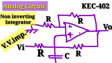 On Video Operational Amplifiers Circuits Inverting Non Inverting Differentiator And