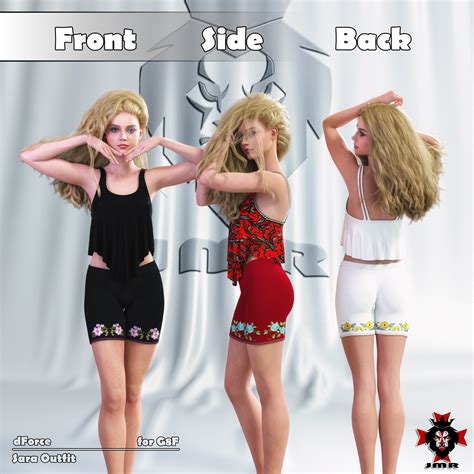 Jmr Dforce Sara Outfit For G8f Daz 3d