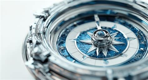Intricate Compass Design Premium Ai Generated Image