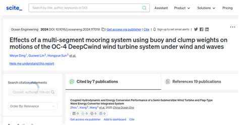 Effects Of A Multi Segment Mooring System Using Buoy And Clump Weights
