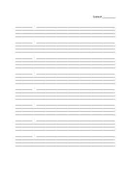 Blank Script By Angela Drake TPT