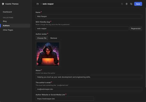 Keystatic Cms Cosmic Themes