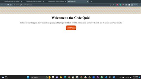 github avenp codequiz