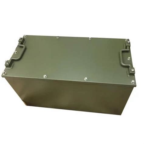 Aluminium Industrial Olive Green Aluminum Battery Storage Case 350 X