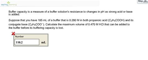 Solved Buffer Capacity Is A Measure Of A Buffer Solution S Chegg Com