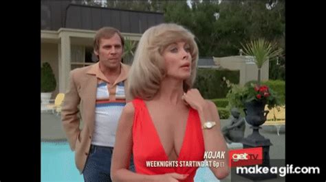 Phyllis Davis In A Nipply Red Dress Braless From Fantasy Island 1980