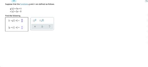 Solved Suppose That The Functions And Are Defined As Chegg Com
