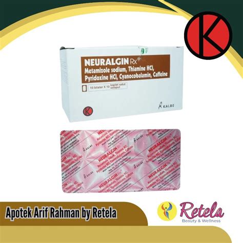 Jual Neuralgin Rx 500mg 1 Strip 10 Tablet Shopee Indonesia