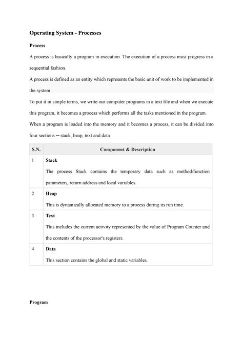 Operating System Processes Operating System Processes Process A Process Is Basically A