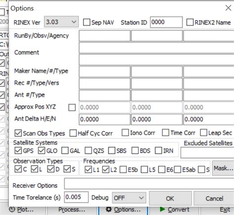 Converting Ubx To Rinex For Processing Through Opus Rtk Ppk Configuration Emlid Community