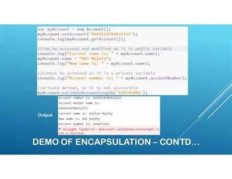 Encapsulation In Javascript Oop
