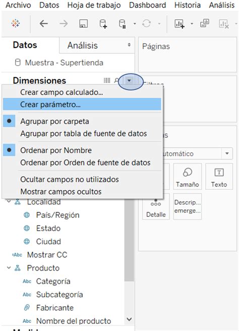 Intercambiar Hojas Con Un Parámetro En Tableau Modux