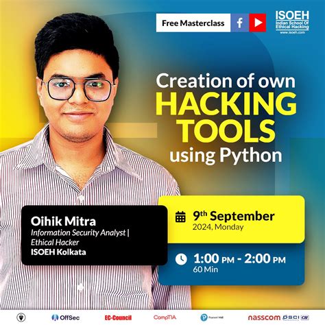 Isoeh Siliguri On Linkedin Python Hackingtools Webinar Cybersecurity Isoeh