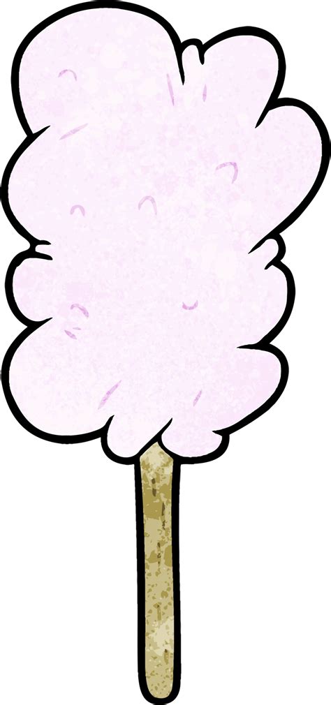 Cartoon Candy Floss On Stick 42276895 Png