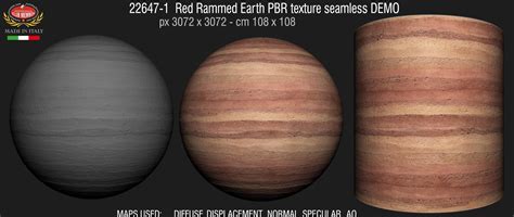 Red Rammed Earth Pbr Texture Seamless 22647