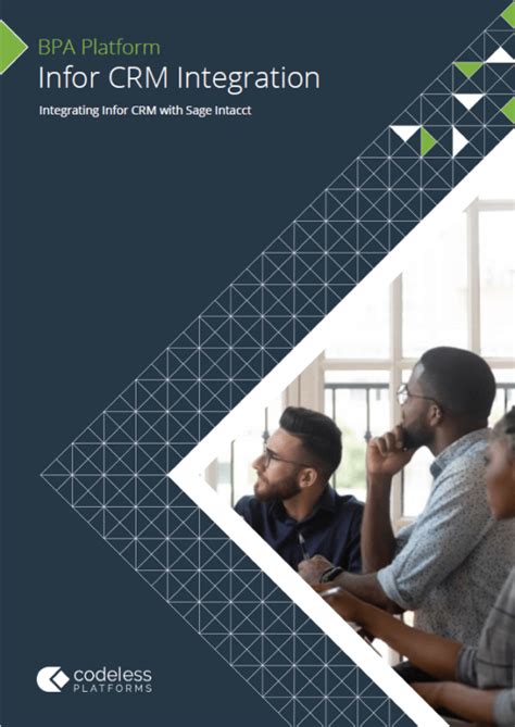 Infor CRM Sage Intacct Integration Codeless Platforms