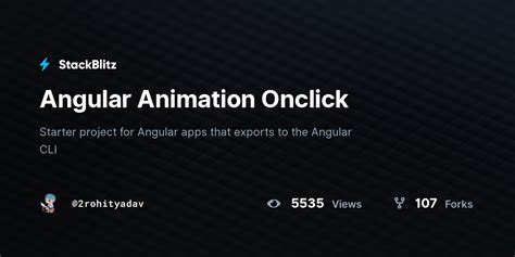 Angular Animation Onclick Stackblitz