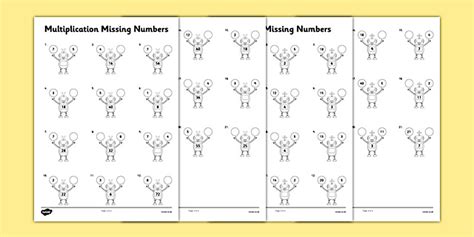 Multiplication And Division Missing Numbers Inverse Operation