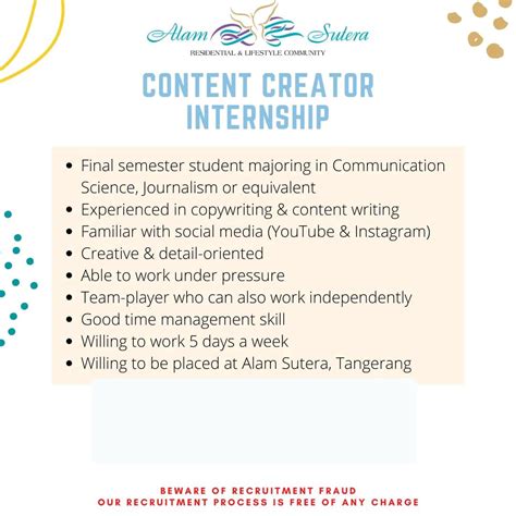 Internship Program PT Alam Sutera Realty ACC UBM