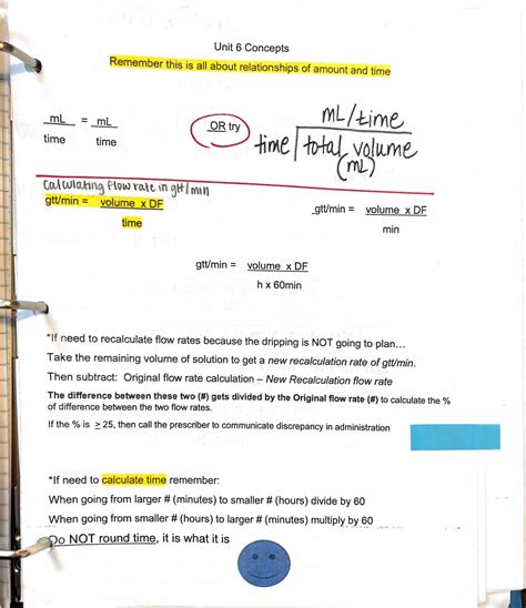 IV Calculations Unit 6 Concepts Remember This Is All About Relationships Of Amount And Time ML