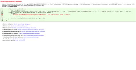 BO Features Page An Exception Is Displayed Issue PrestaShop PrestaShop GitHub