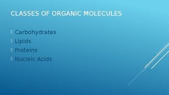 Macromolecules PowerPoint By NGSS Science Emporium TpT