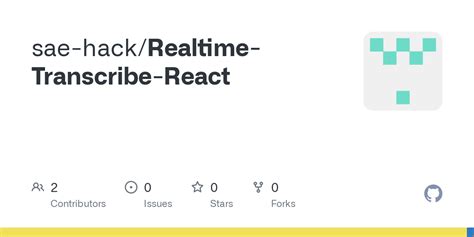 Github Sae Hack Realtime Transcribe React