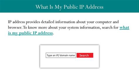 PPT What Is My Public IP Address PowerPoint Presentation Free Download ID
