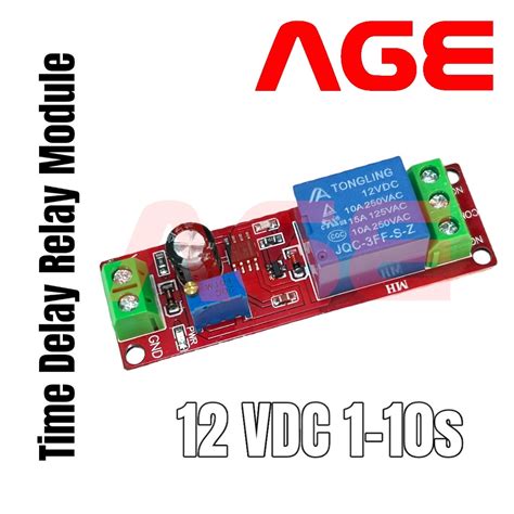 โมดูลหน่วงเวลา เปิด ปิด 12 Vdc Delay Relay Module Time Delay Switch Delay Timer Relay 1 10s